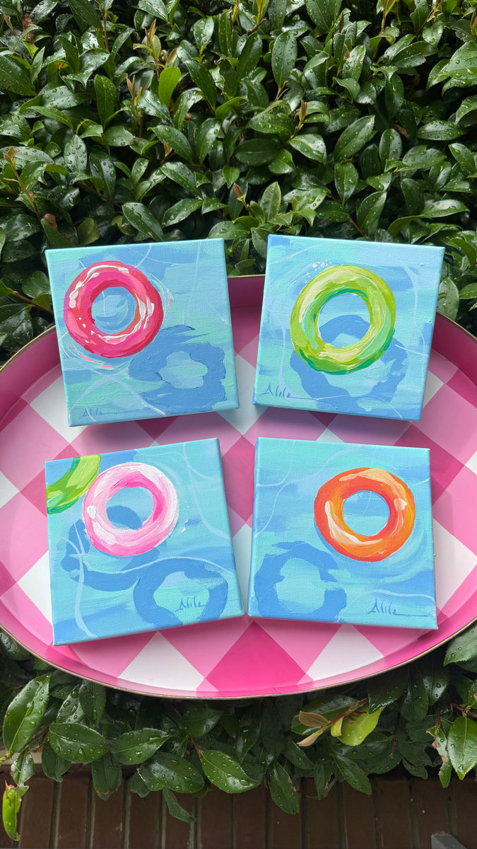 Orange Pool Float Art – Renzi Tate