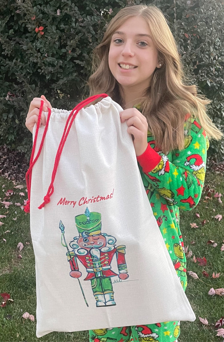 Large Santa Sack with A.Fife Nutcracker Art Design – Renzi Tate